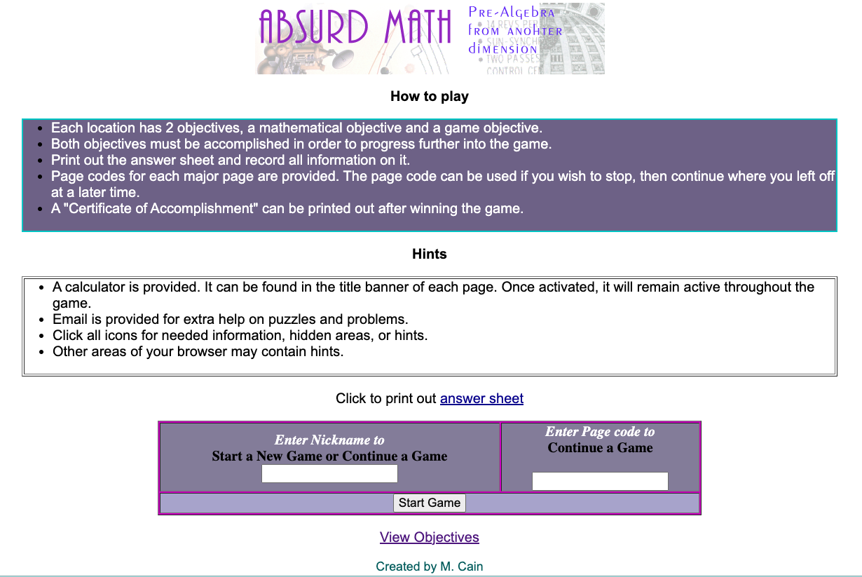 Outreach and Technical Assistance Network | Absurd Math: Math Story ...
